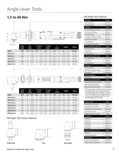 3.6 - 18 Nm EB-series Right-Angle Lever Tool | Rapid Assembly Tools